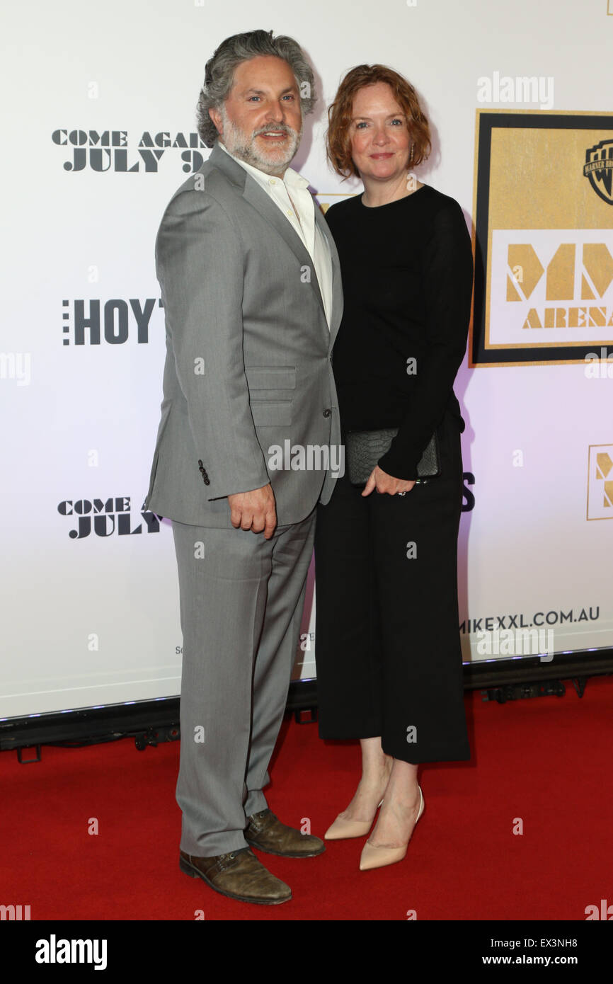 Sydney, Australia. 6 July 2015. Director Greg Jacobs and wife Heather ...