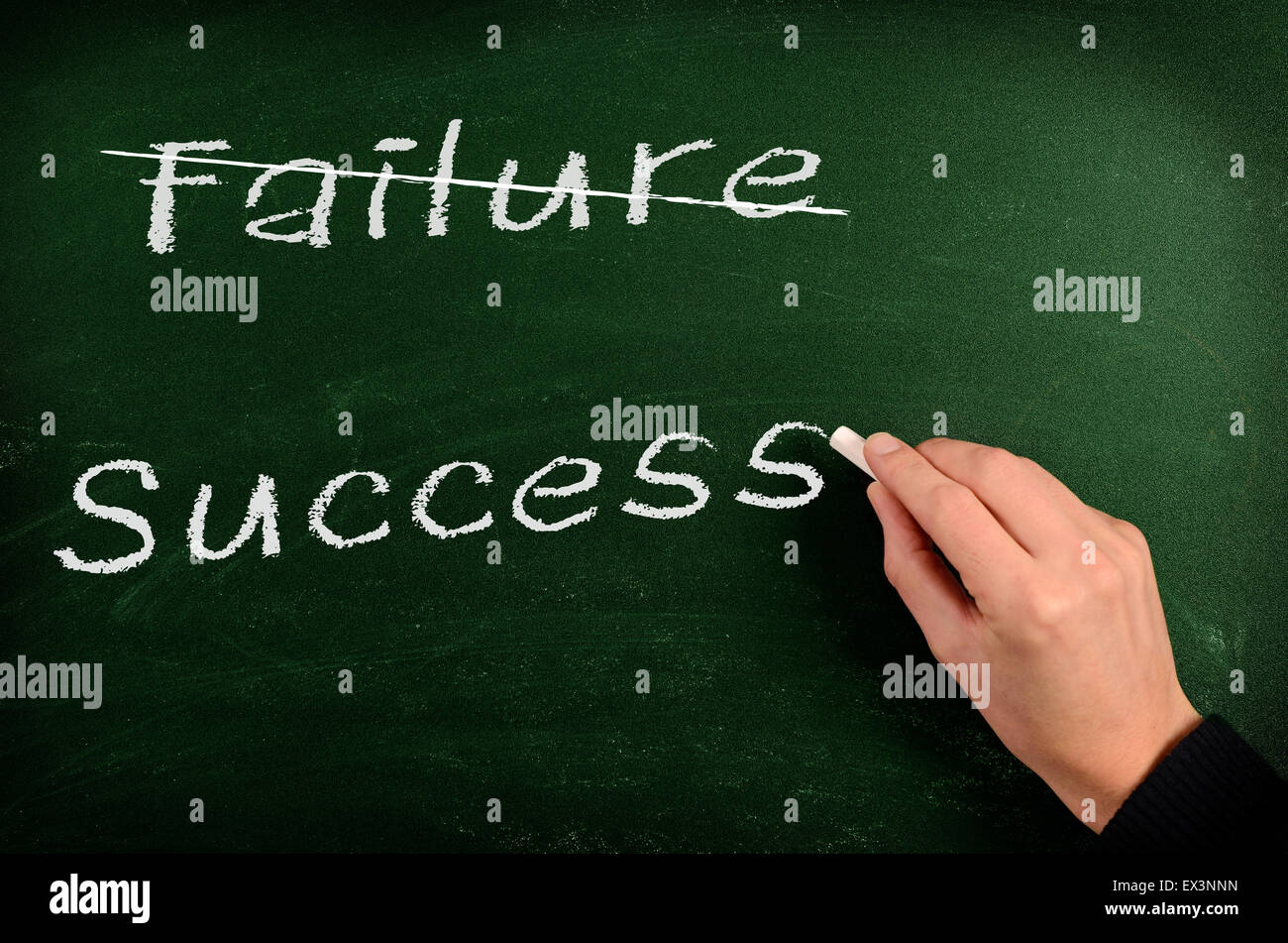 Concept black white chalk opposites handwriting hi-res stock ...