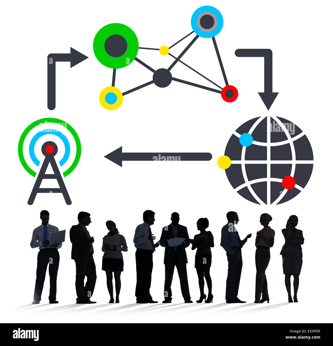 Network Storage Internet Connect Connection Concept Stock Photo - Alamy