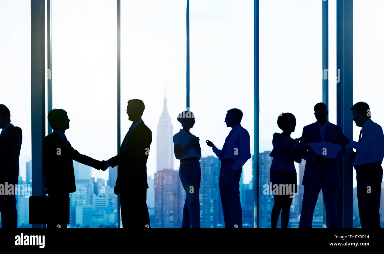 Business People Corporate Communication Office Working Concept Stock ...
