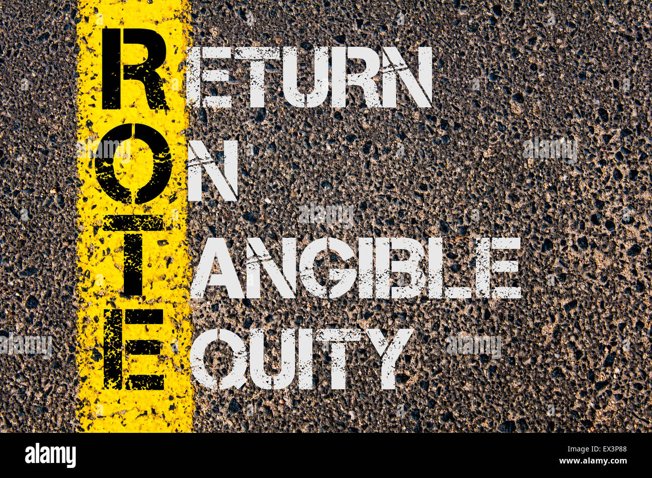Concept image of Business Acronym ROTE as Return On Tangible Equity ...