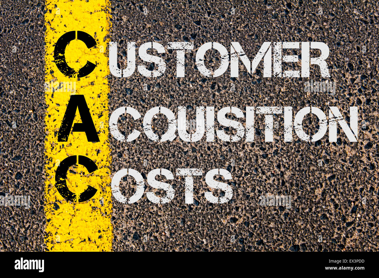 Concept image of Business Acronym CAC as Customer Acquisition Costs ...