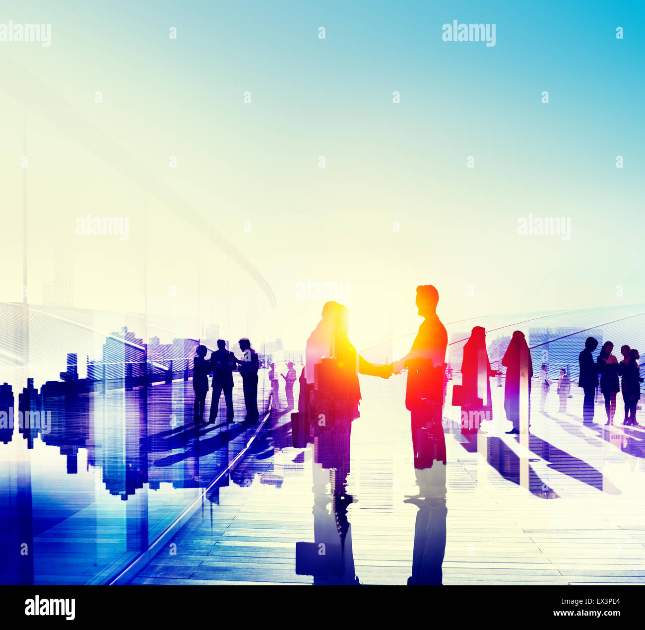 Business People Talking Connection Conversation Concept Stock Photo - Alamy