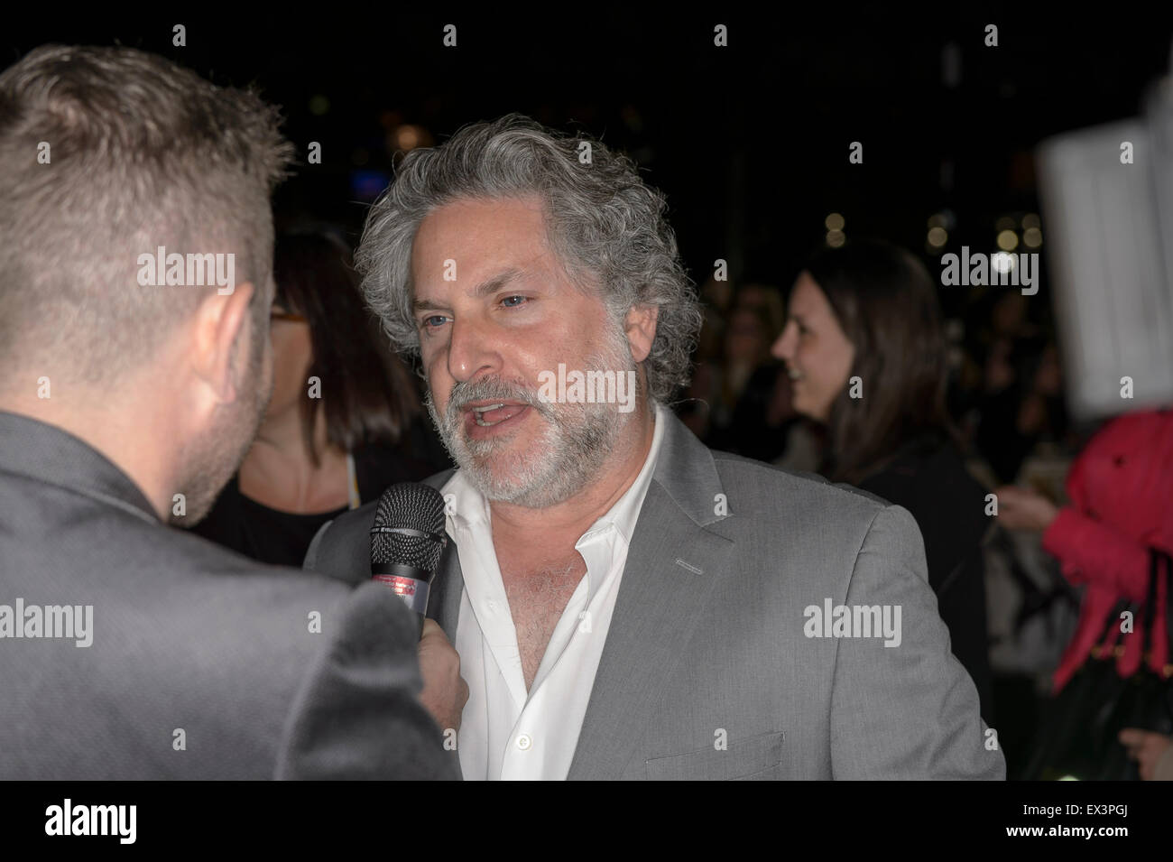 Sydney, AUSTRALIA - July 06, 2015: Director Greg Jacobs on the red ...