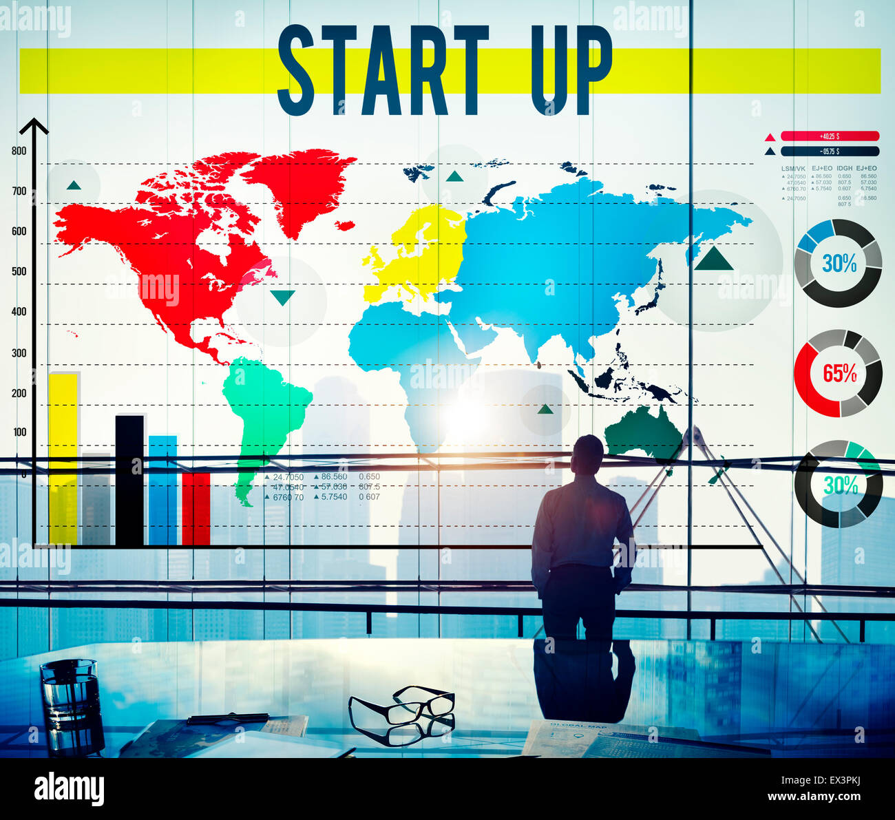 Start Up Business Plan Goals Growth Mission Concept Stock Photo - Alamy