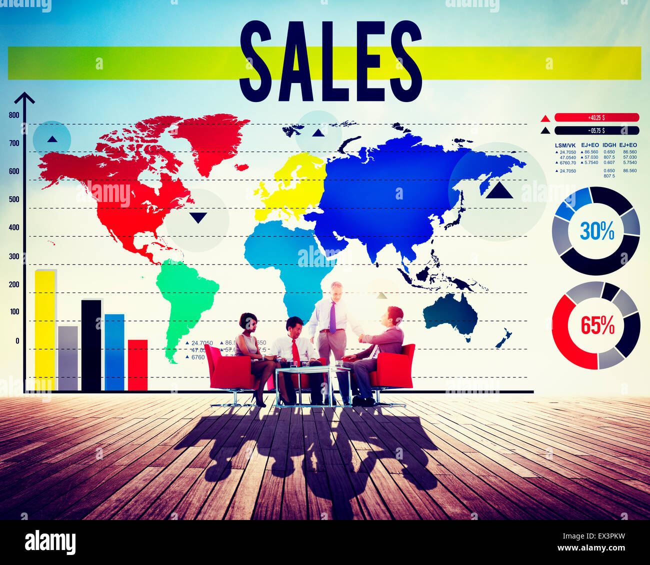 Sales Accounting Financial Selling Banking Concept Stock Photo - Alamy