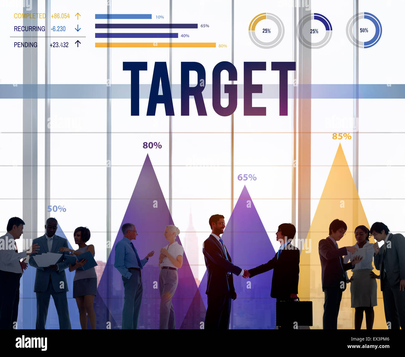 Target Goal Vision Aspiration Success Inspiration Concept Stock Photo ...