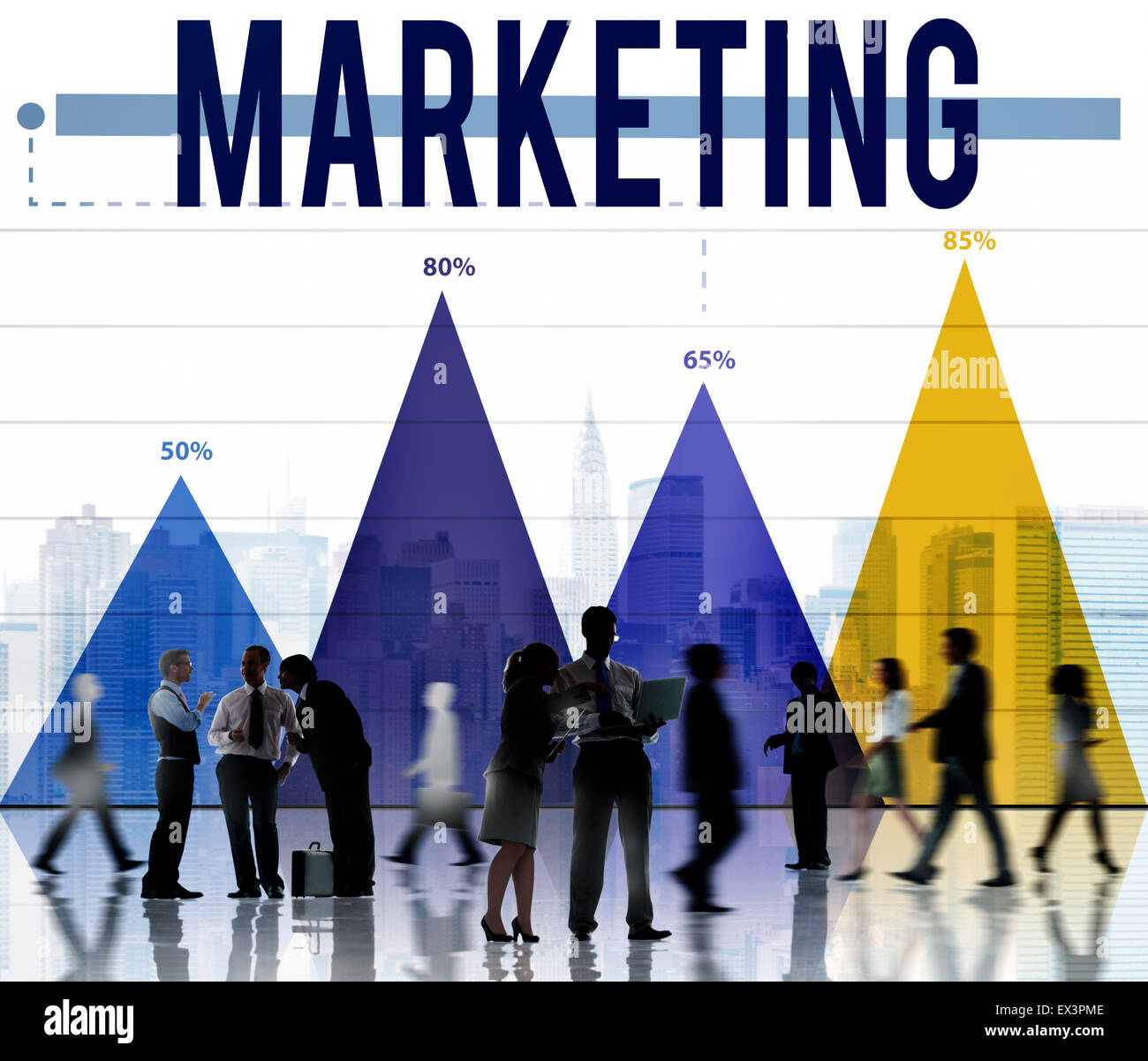 Marketing Advertise Analysis Business Commercial Concept Stock Photo ...