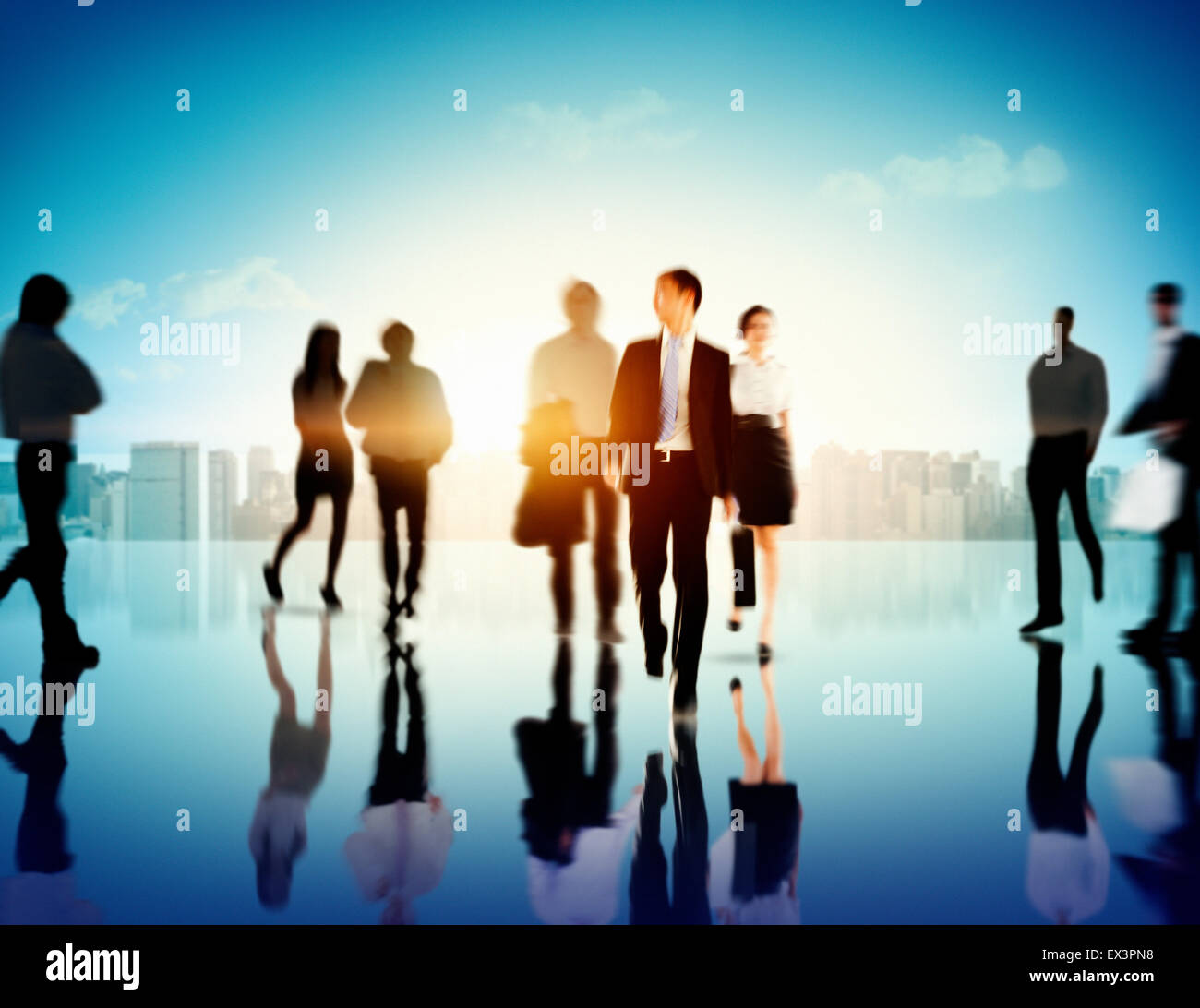 Business People Commuter Corporate Cityscape Pedestrian Concept Stock ...