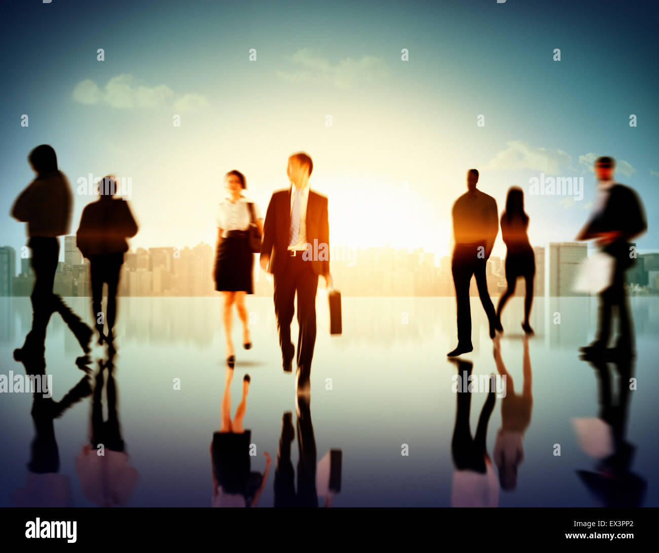 Business People Commuter Corporate Cityscape Pedestrian Concept Stock ...