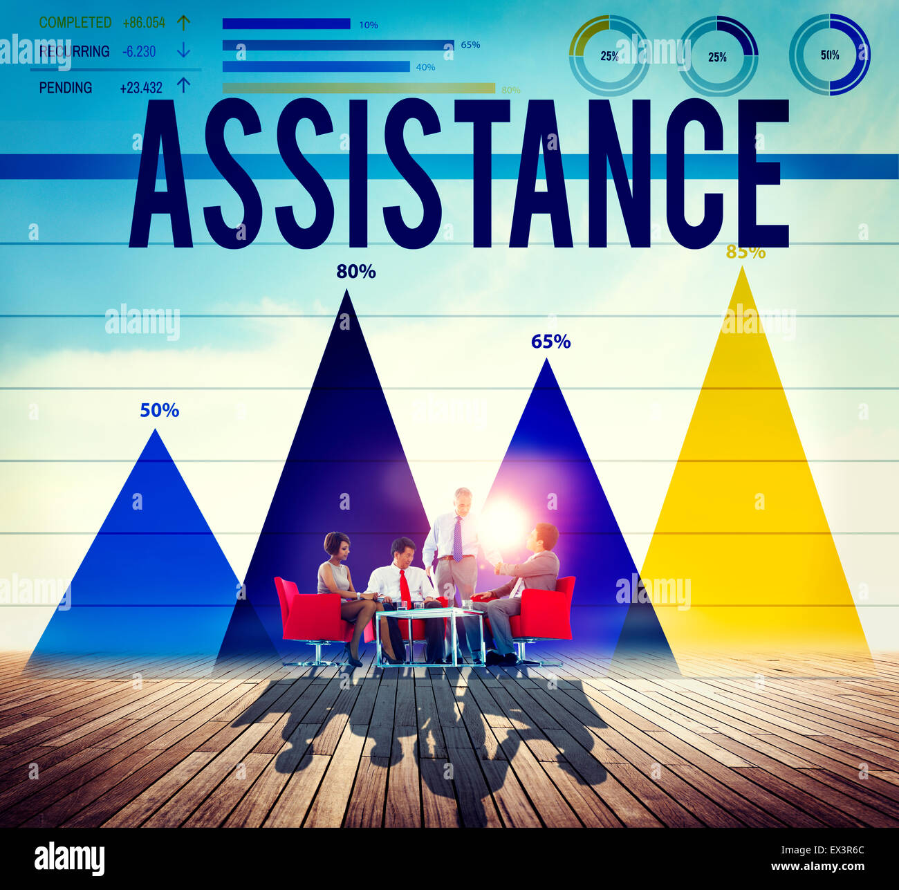 Assistance Support Organization Help Partnership Concept Stock Photo ...