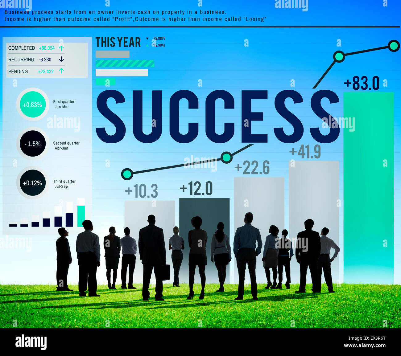 Success Successful Goal Achievement Complete Concept Stock Photo - Alamy