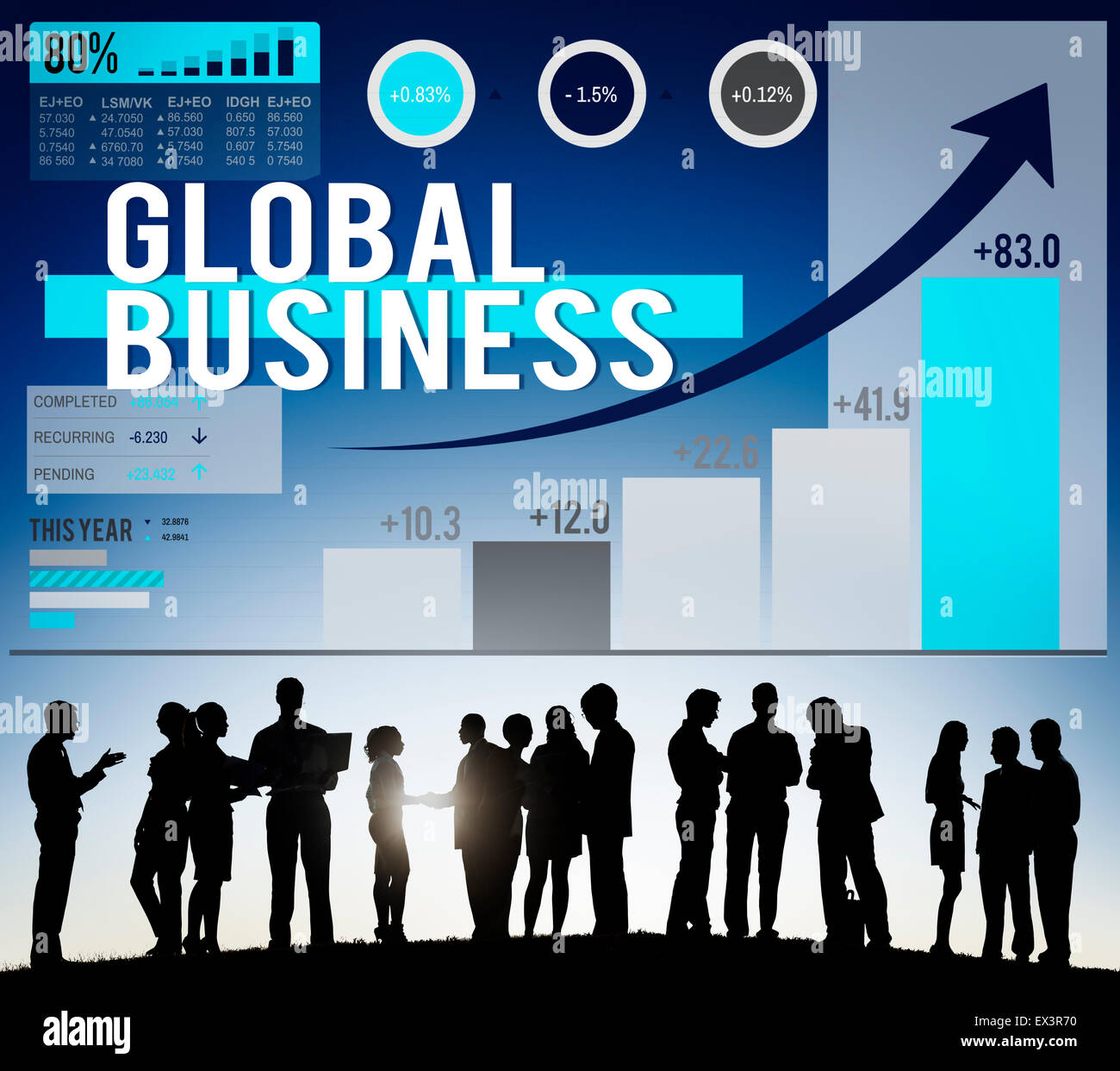 Global Business International Networking Cooperation Concept Stock ...