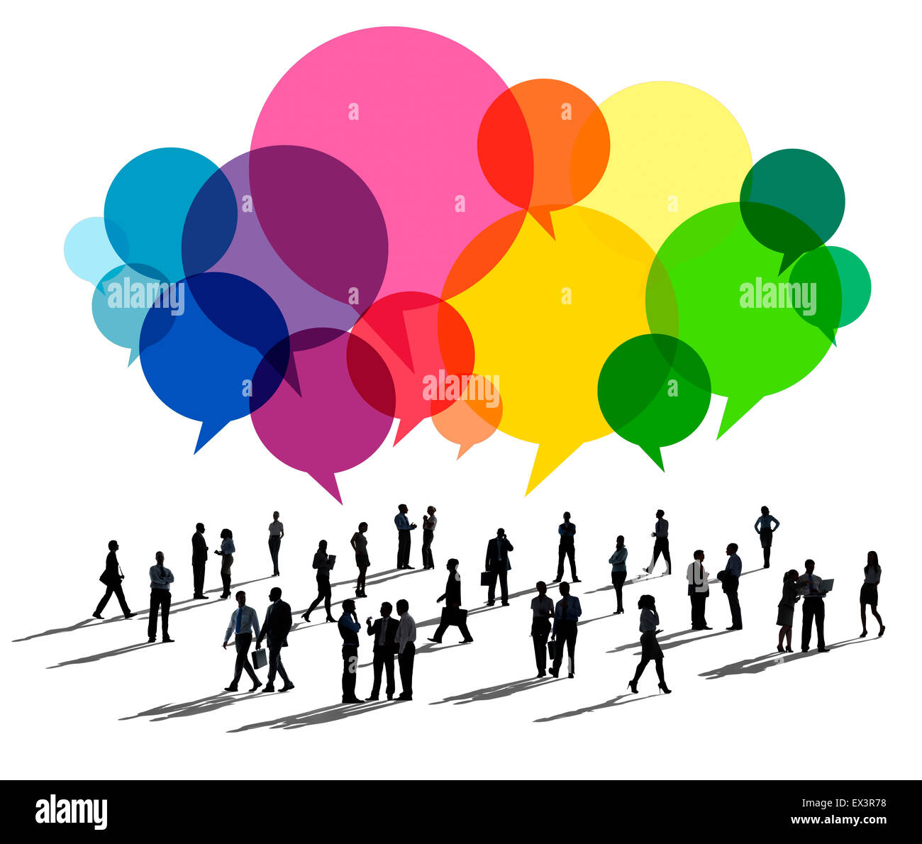 Business People Message Talking Communication Concept Stock Photo - Alamy