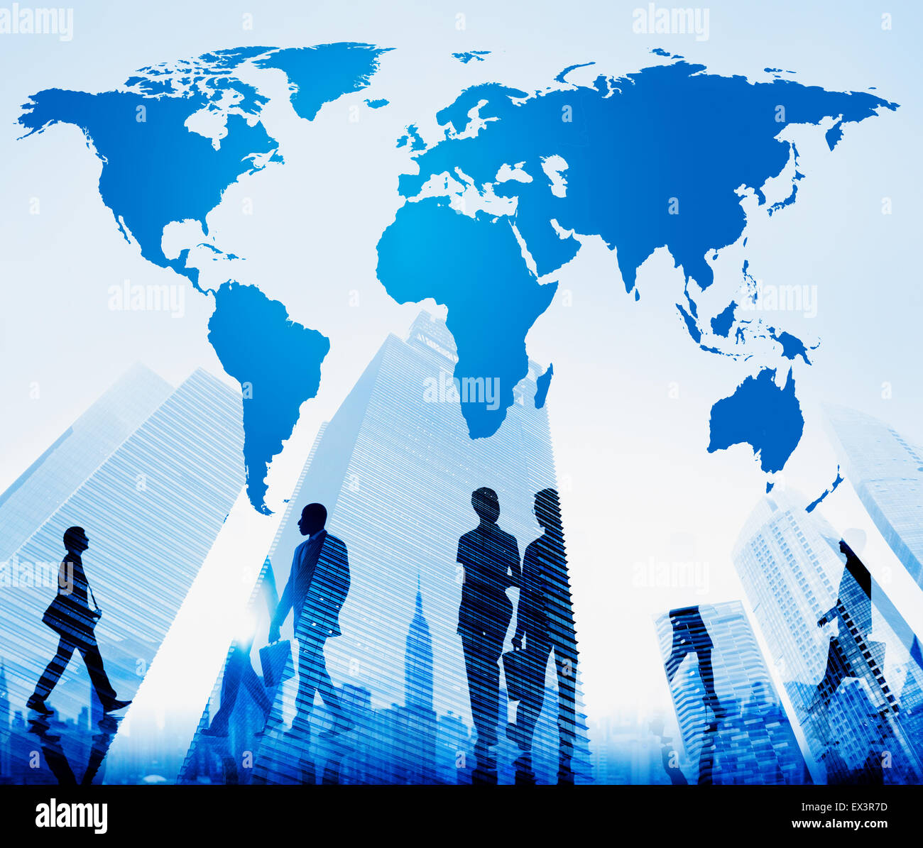 World Global Cartography Globalization Earth International Concept ...