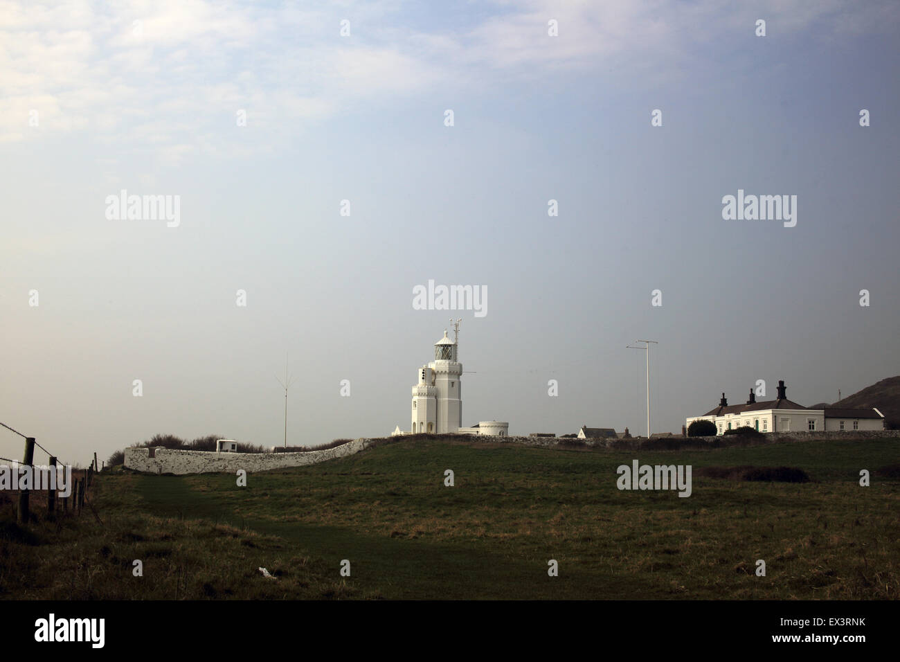 The Lighthouse at St Catherine's Point, Isle of Wight, England, UK ...