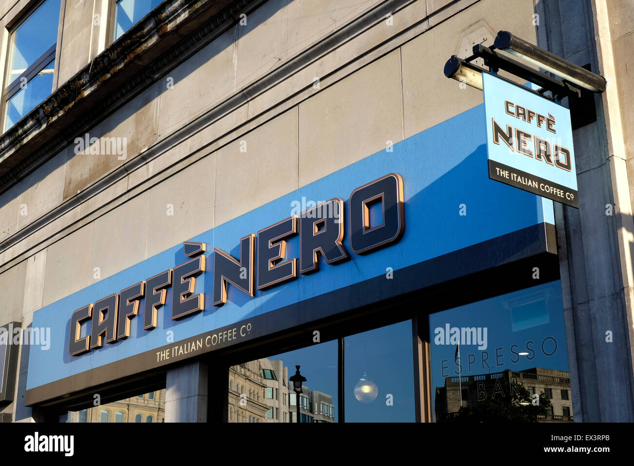 A close-up view of Caffe Nero Stock Photo - Alamy