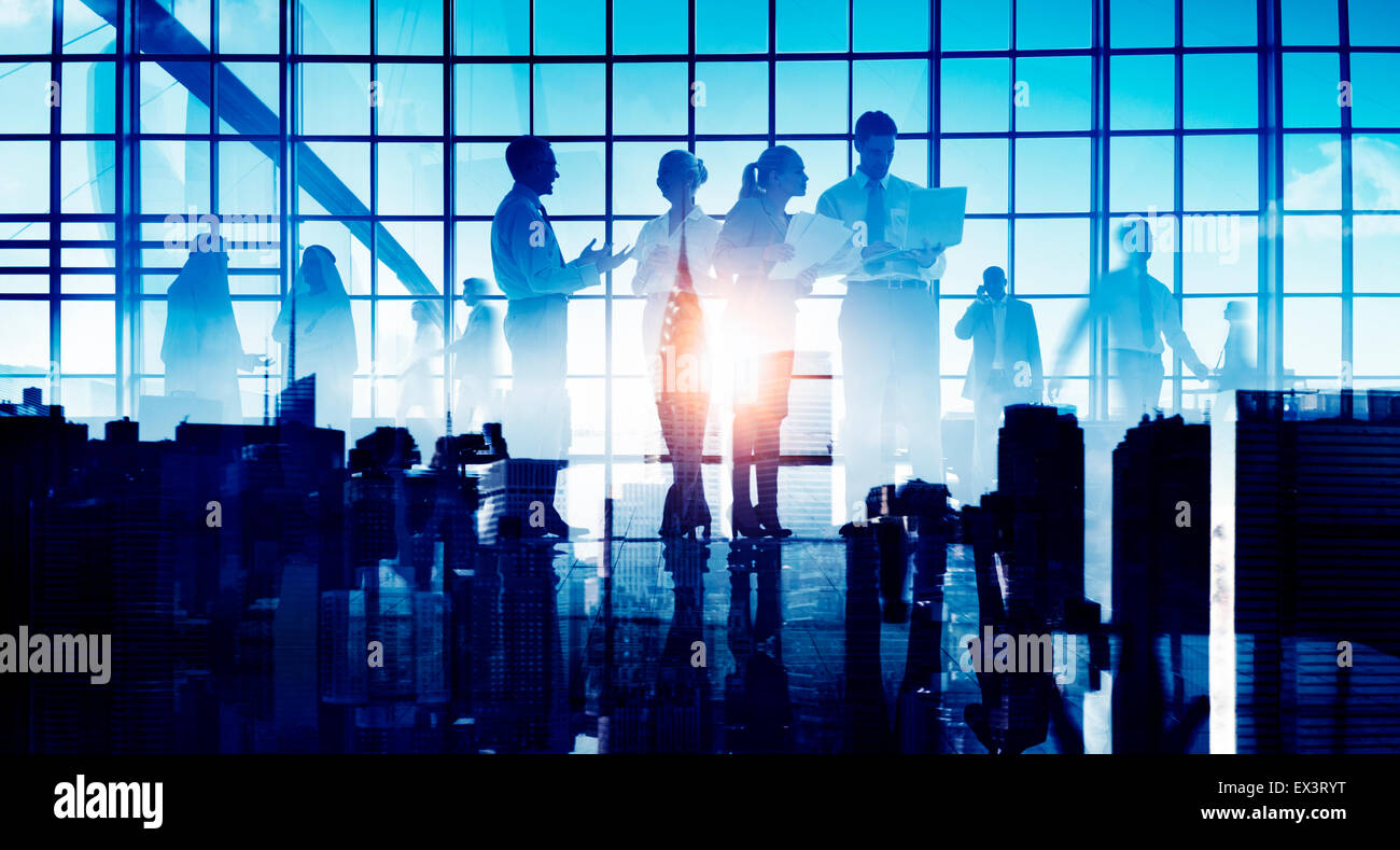 Business People Communication Meeting Discussion Office Concept Stock ...