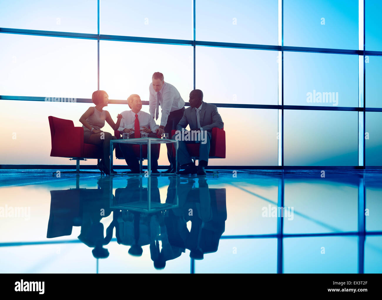 Business Team Discussion Meeting Corporate Concept Stock Photo - Alamy