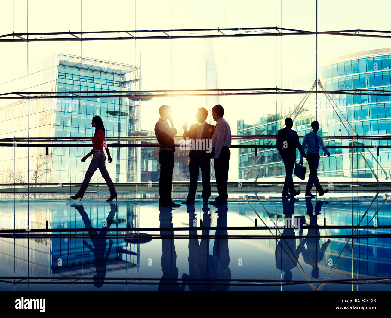 Corporate Business Team Connection Discussion Working Concept Stock ...