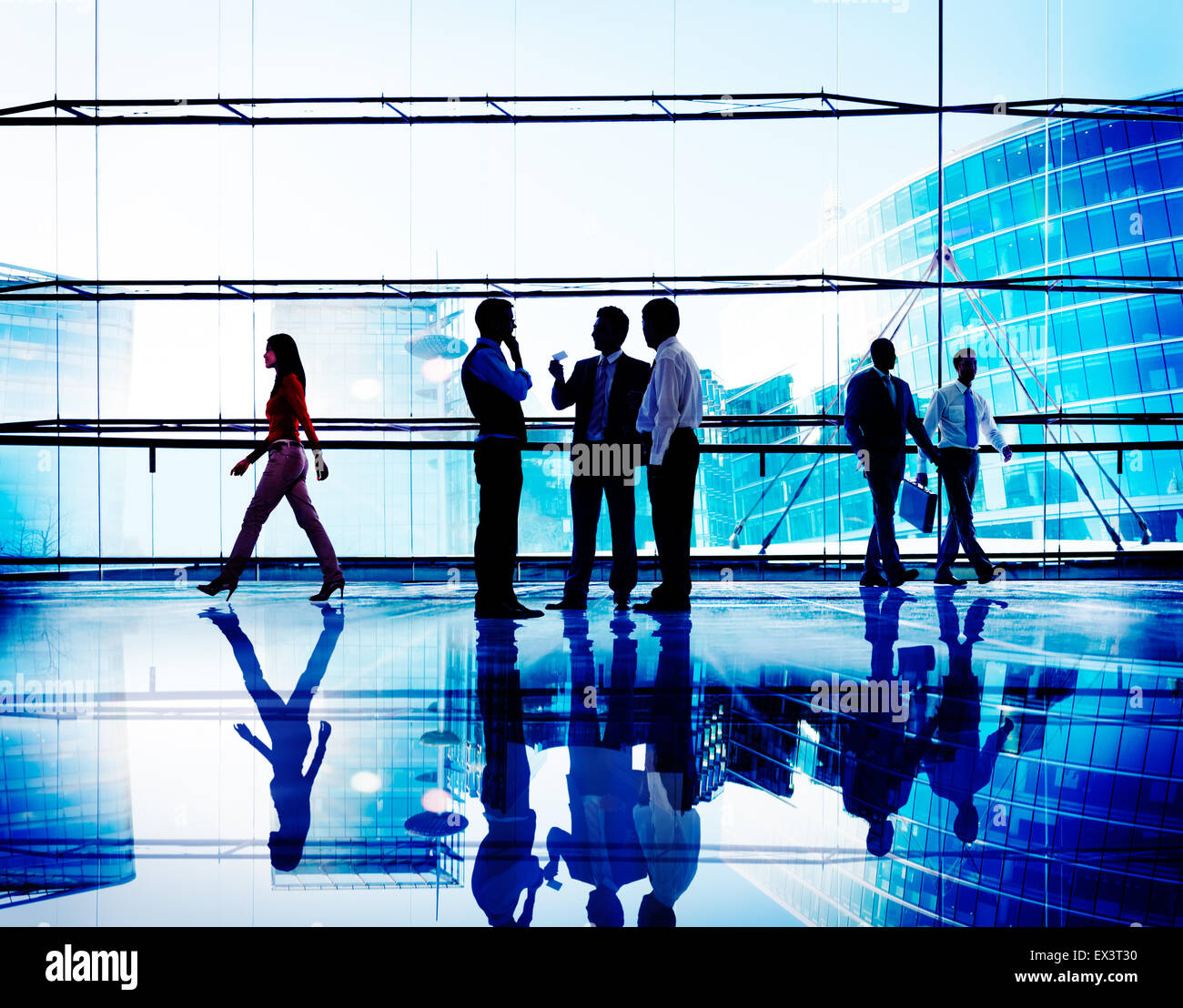 Corporate Business Team Connection Discussion Working Concept Stock ...