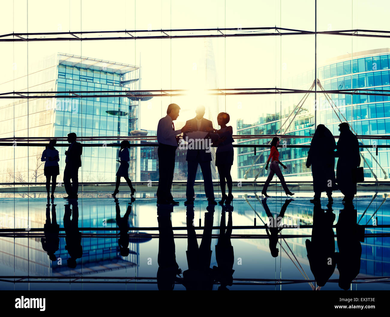 Corporate Business Team Connection Discussion Working Concept Stock ...