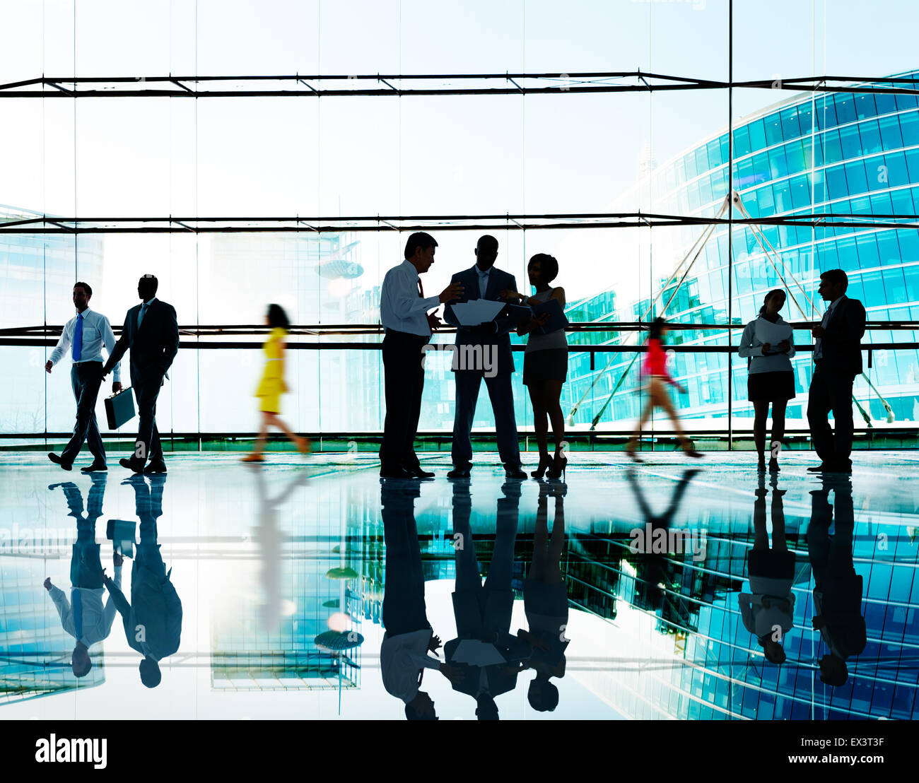 Corporate Business Team Connection Discussion Working Concept Stock ...