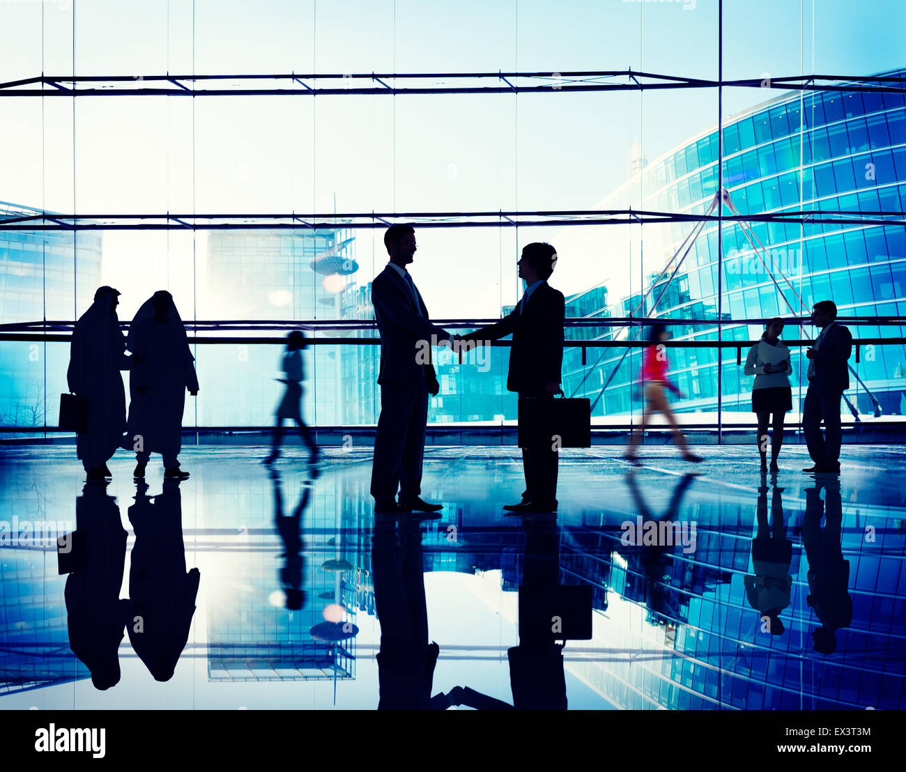 Corporate Business Team Connection Discussion Working Concept Stock ...
