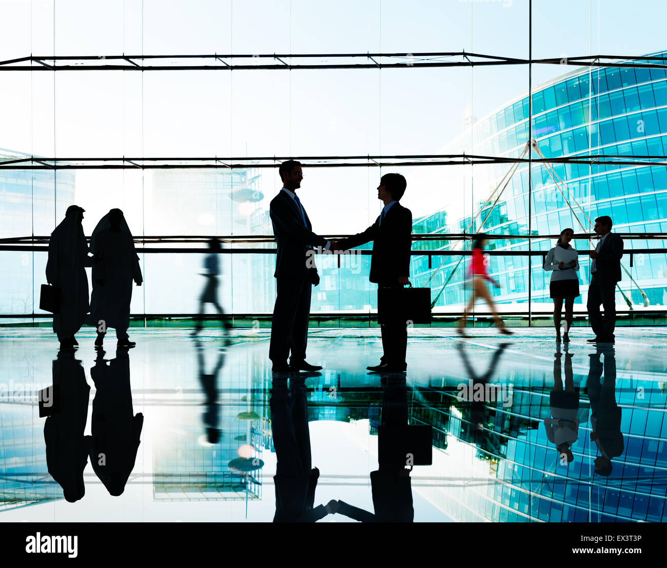 Corporate Business Team Connection Discussion Working Concept Stock ...