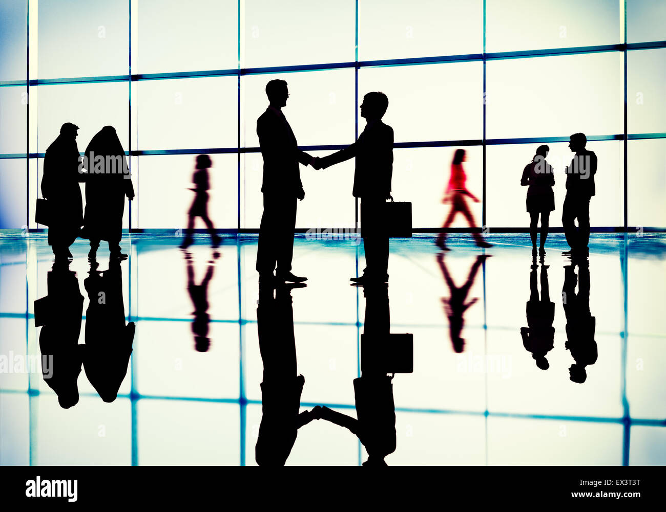 Corporate Business Team Connection Discussion Working Concept Stock ...