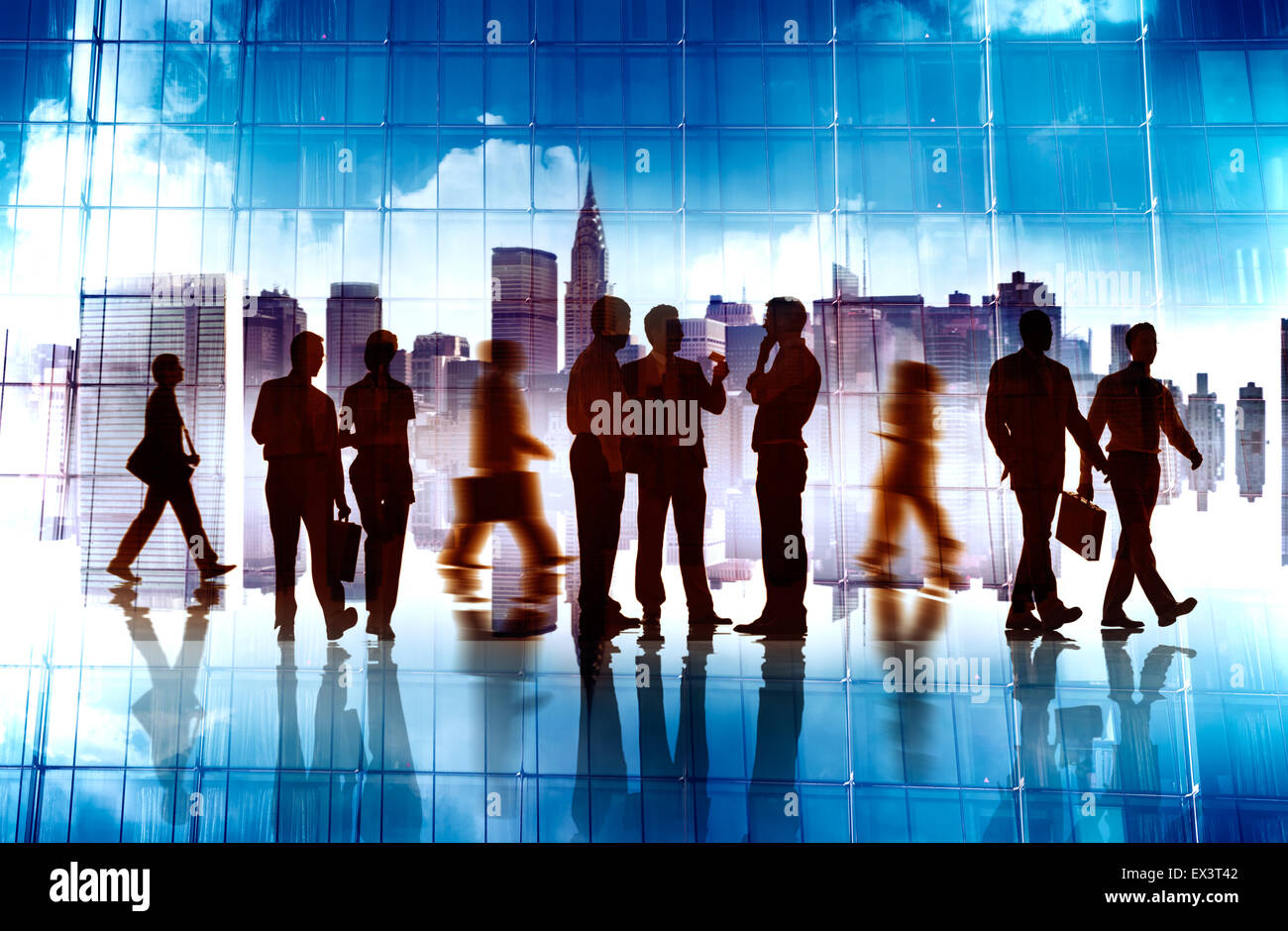 Corporate Business Team Connection Discussion Working Concept Stock ...