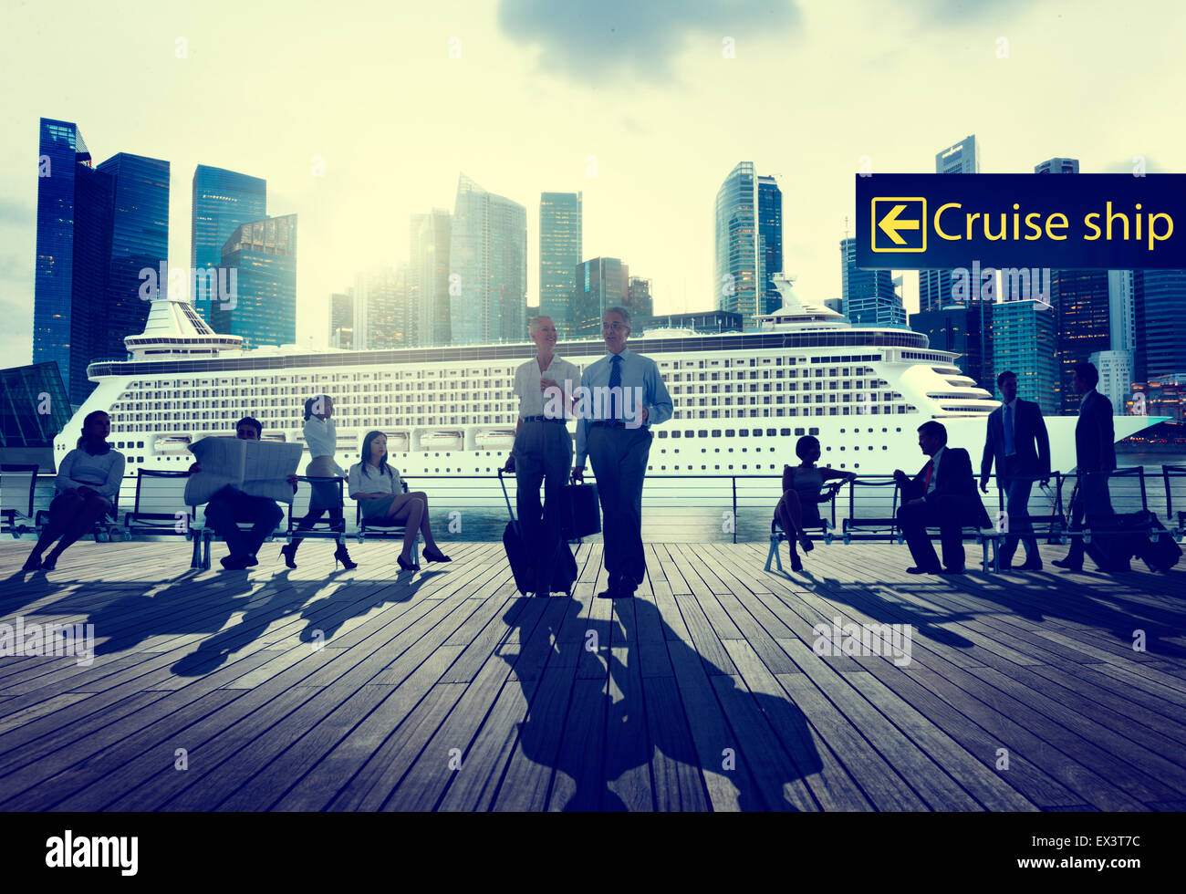 Business Travel People Commuter Walking Rush Hour Concept Stock Photo ...