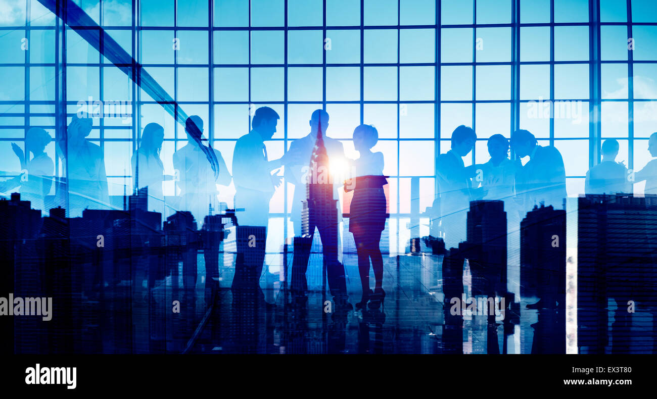 Business People Corporate Connection Discussion Meeting Concept Stock ...