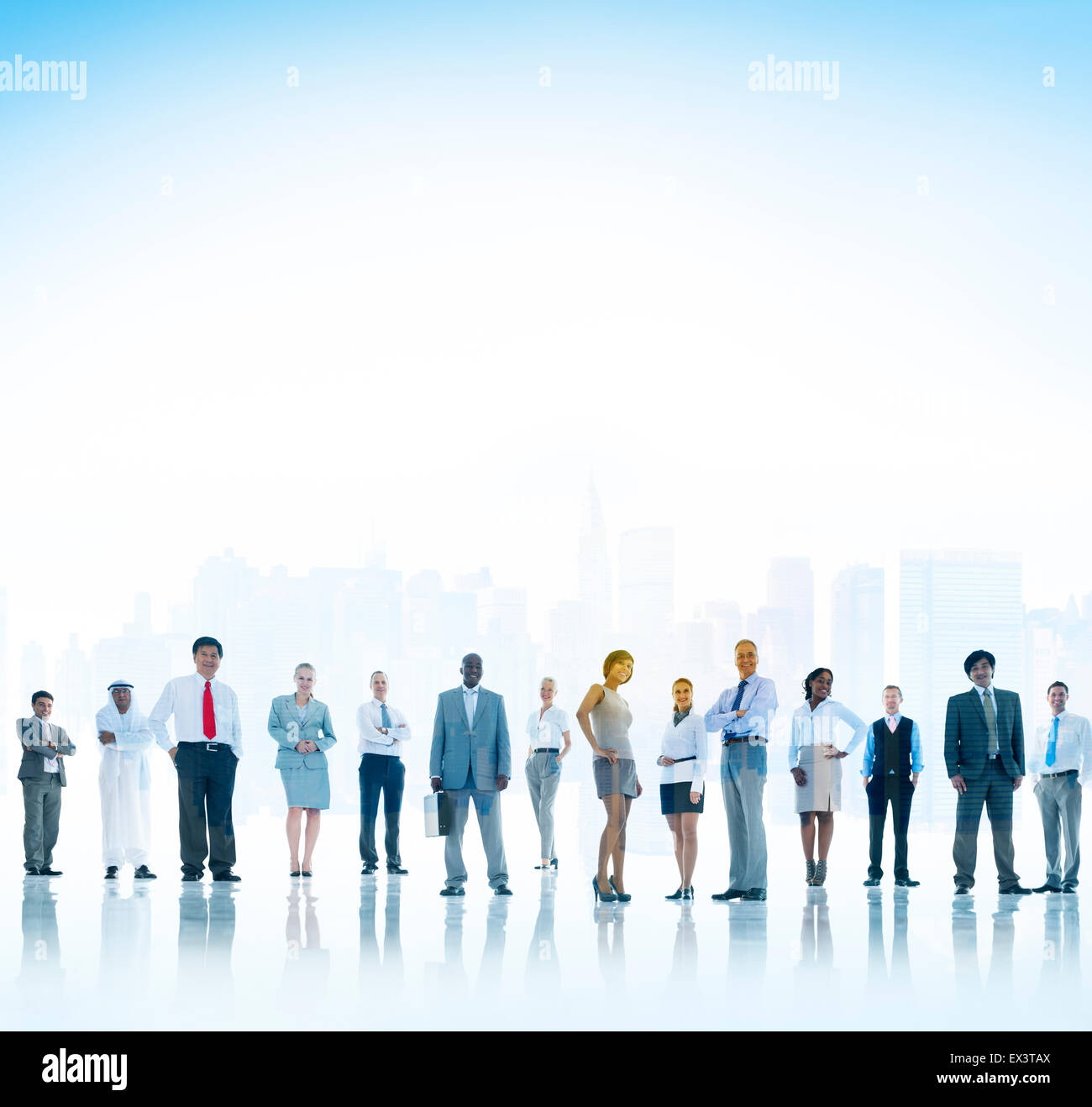 Business People Teamwork Confidence Aspiration Concept Stock Photo - Alamy