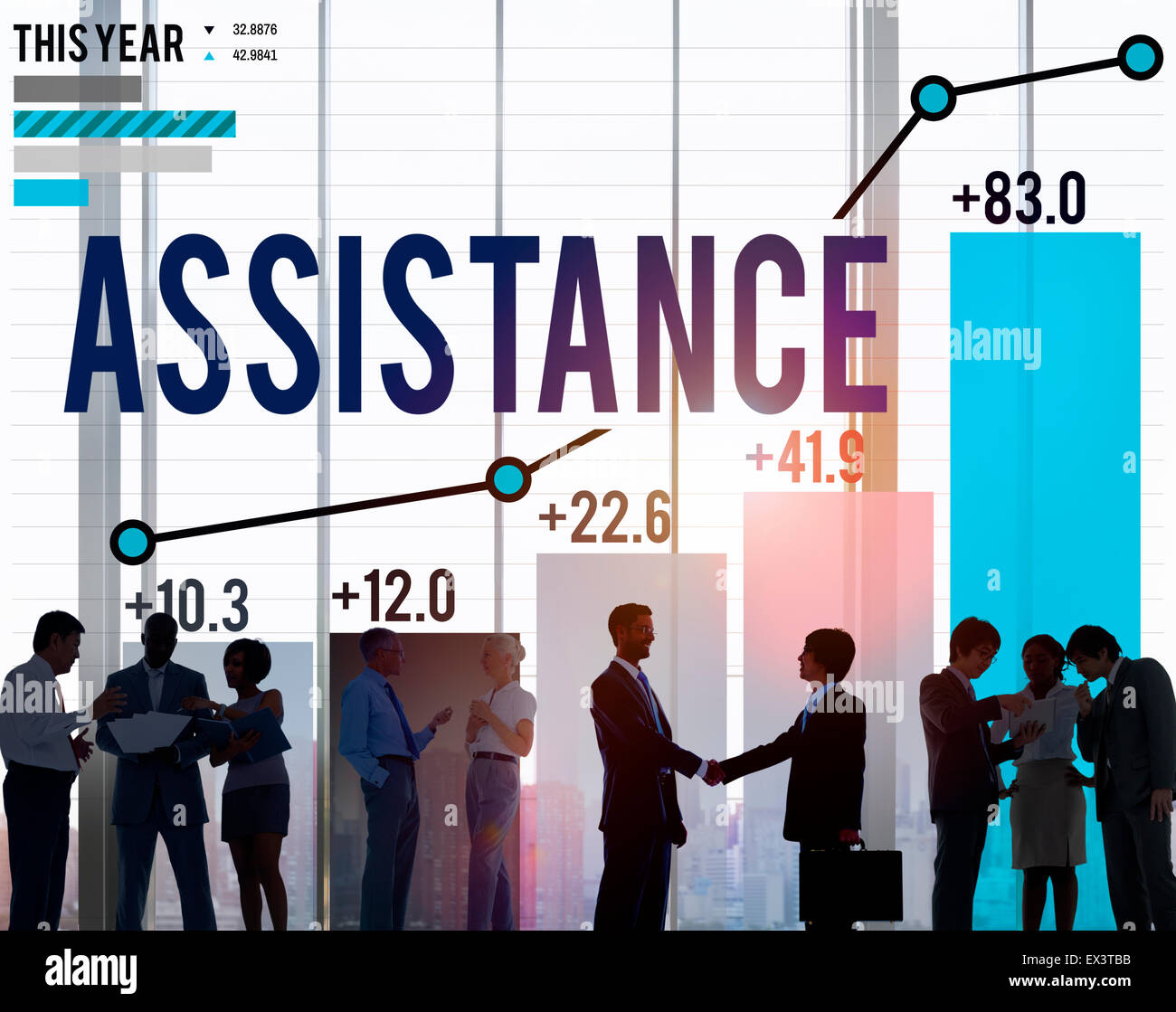 Assistance Support Help Aid Corporate Concept Stock Photo - Alamy
