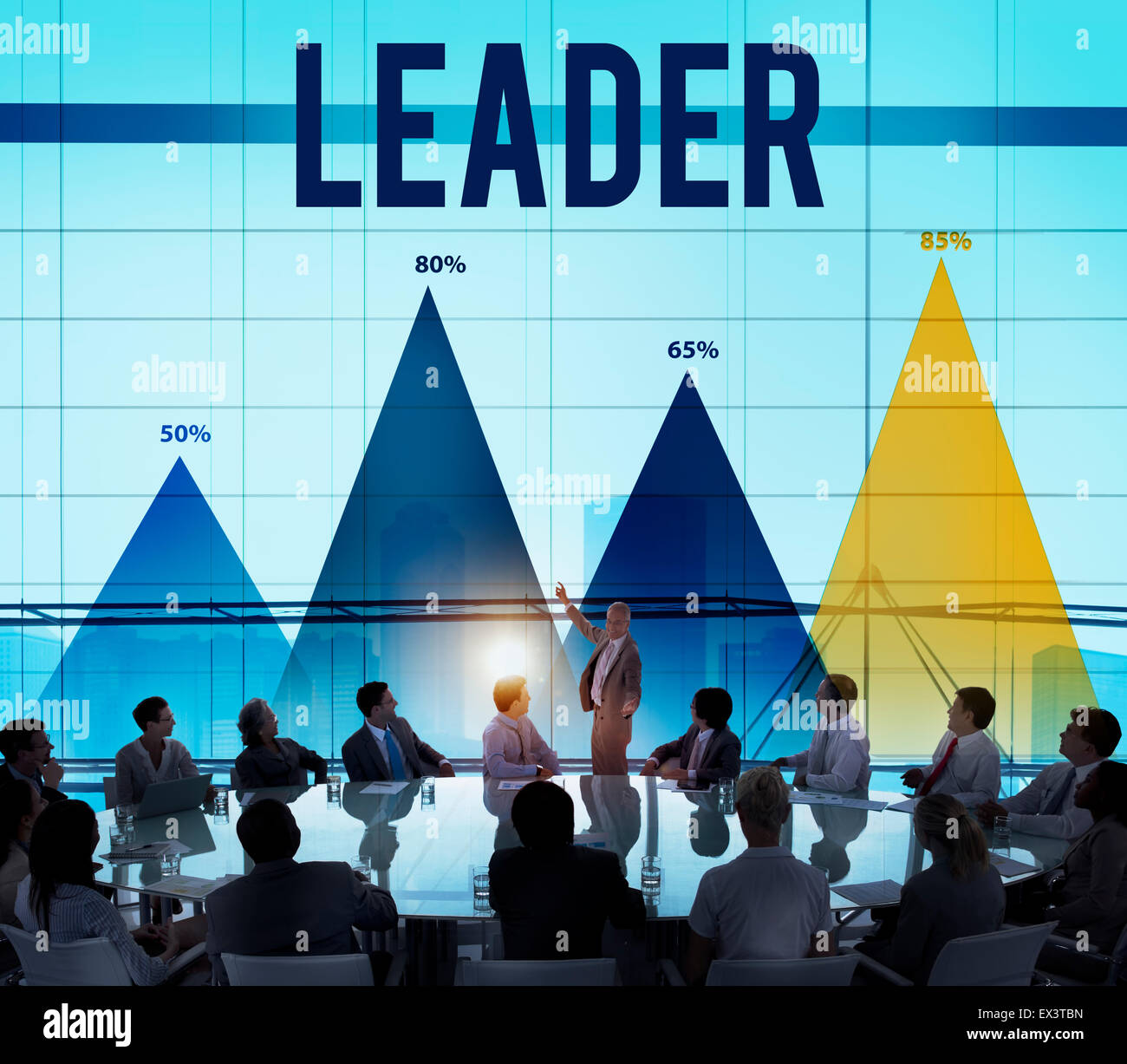 Leader Leadership Authority Chief Coach Concept Stock Photo - Alamy