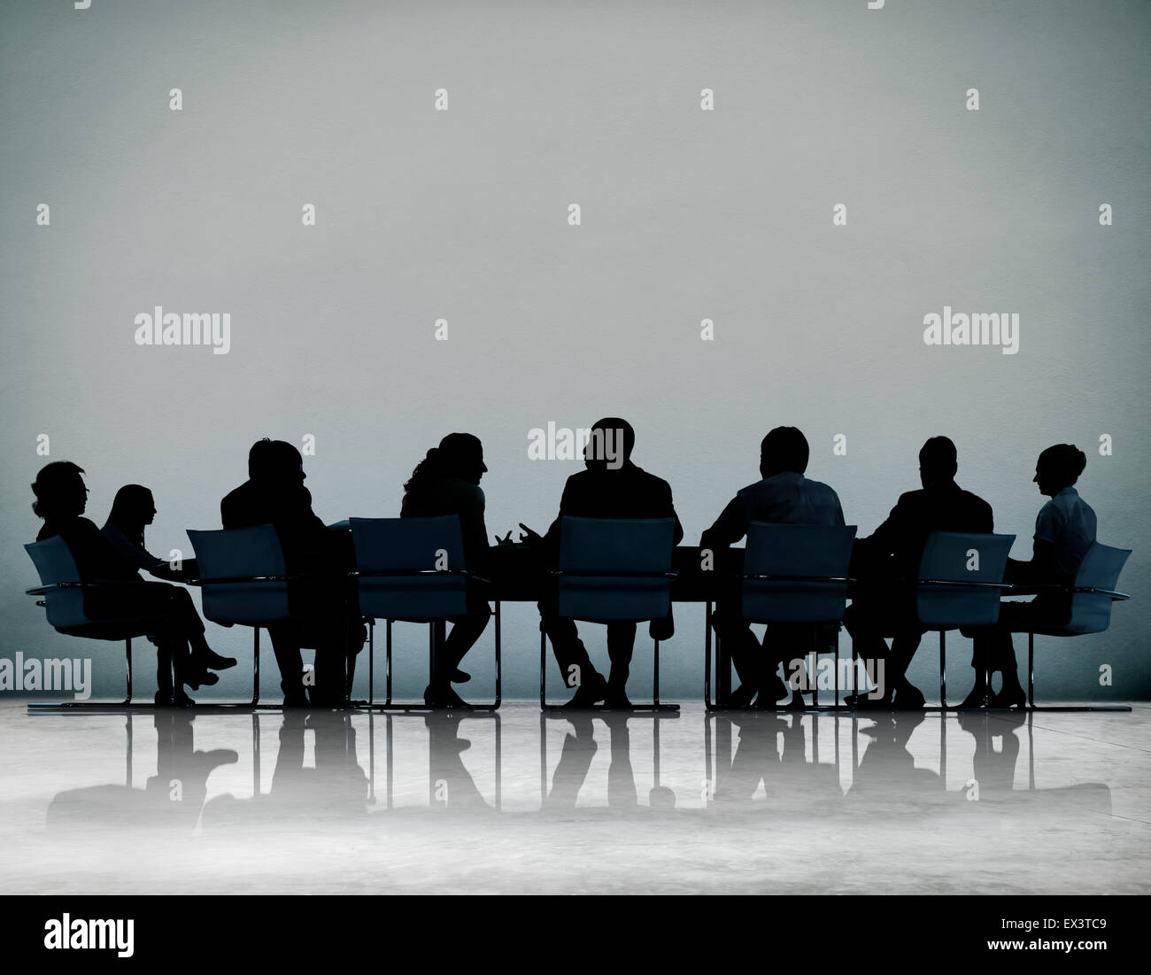 Business People Conference Meeting Discussion Concept Stock Photo - Alamy
