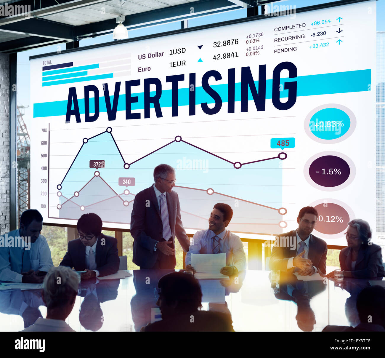 Advertising Marketing Business Promotion Concept Stock Photo - Alamy