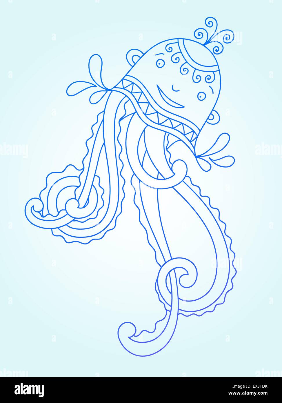 Sea monster pen and ink hi-res stock photography and images - Alamy