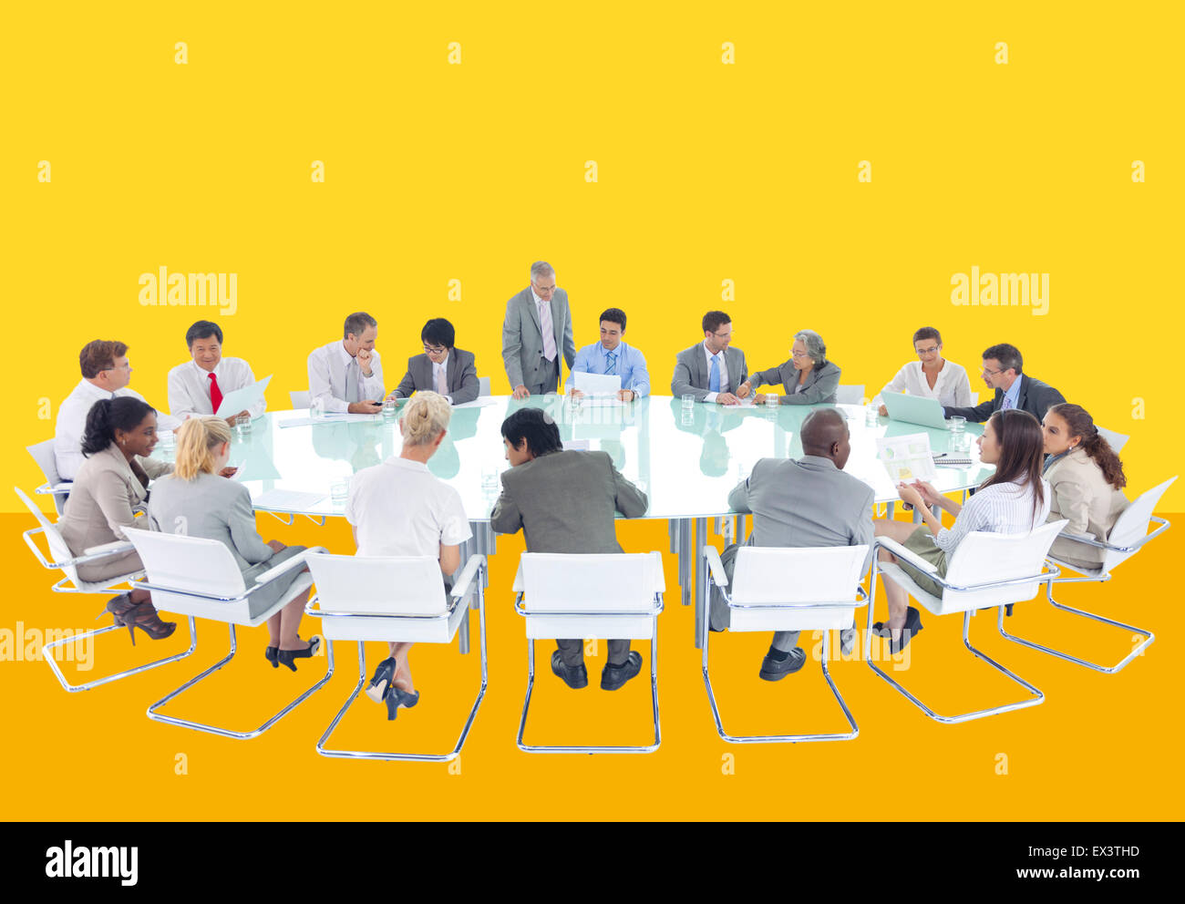 Business People Conference Meeting Discussion Concept Stock Photo - Alamy