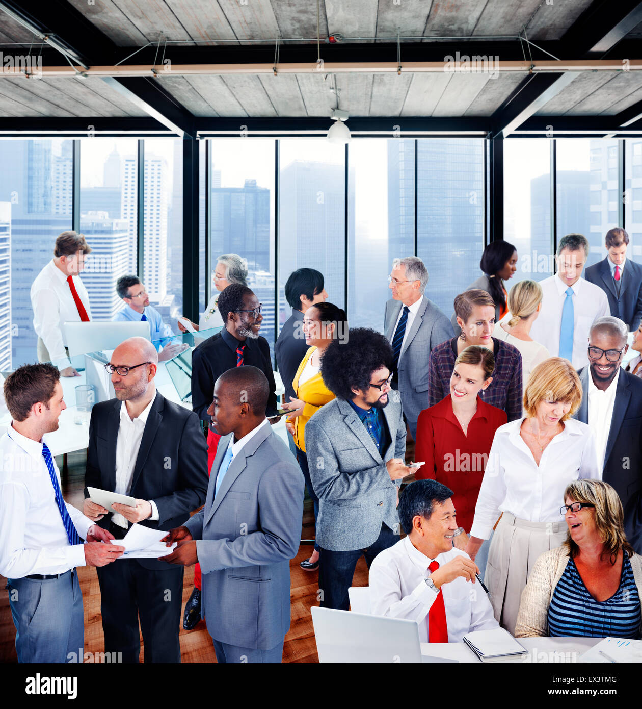 People Global Communication Office Discussion Conversation Group ...