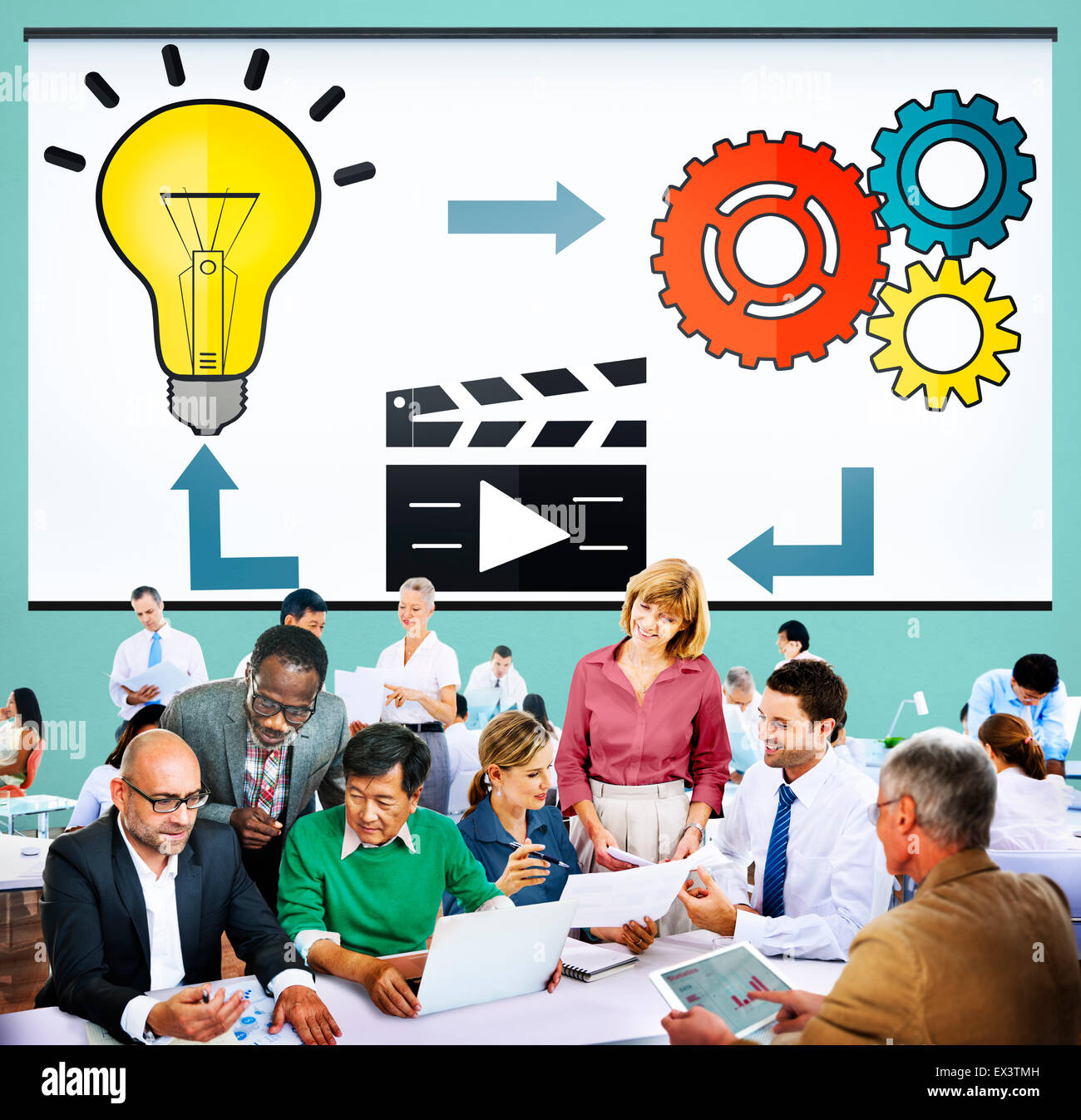 Idea Connecting Connection Inspiration Innovation Creative Concept ...