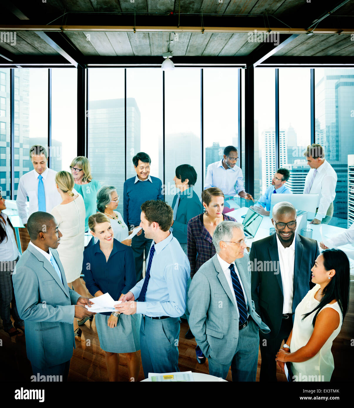 People Global Communication Office Discussion Conversation Group ...