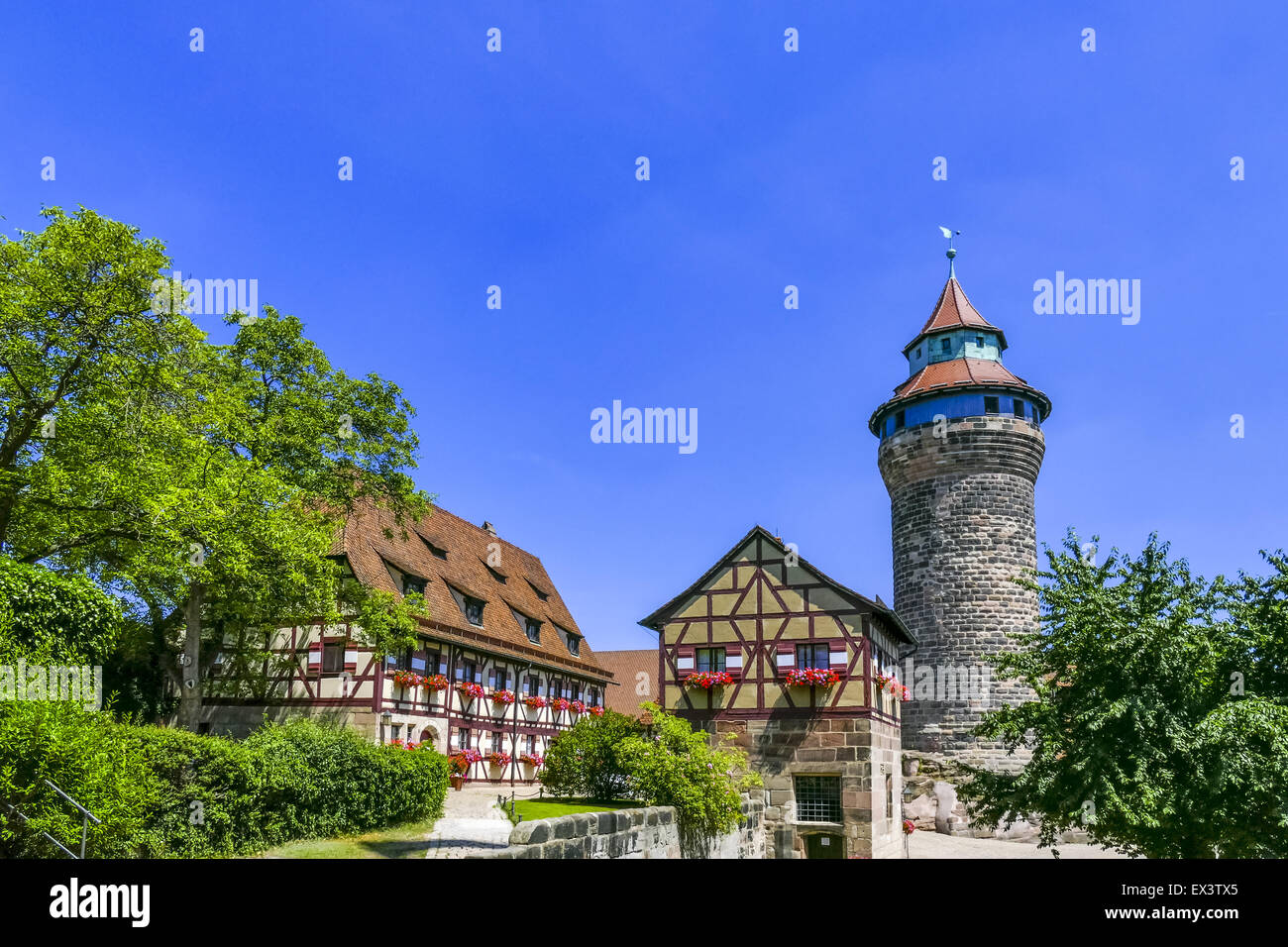 The Kaiserburg Castle, Inner Yard, Deep Well, Sinnwell Tower, Museum ...