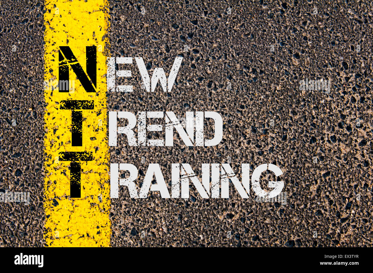 Concept image of Business Acronym NTT as New Trend Training written ...