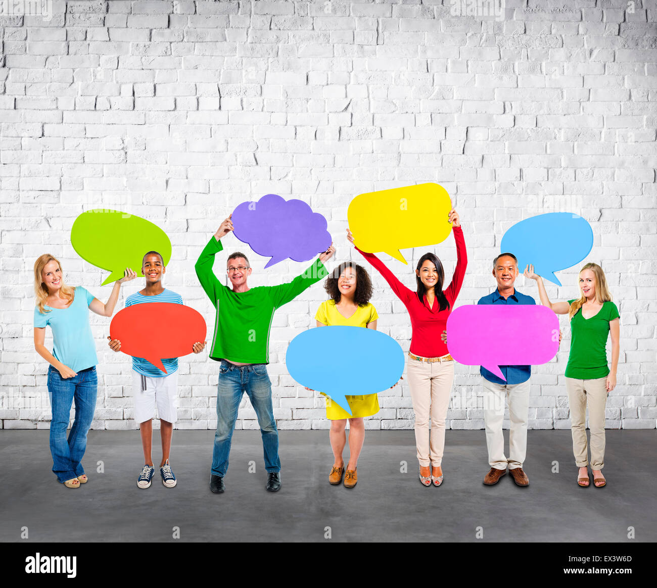Diversity Ethnicity Global Community Communication People Concept Stock ...