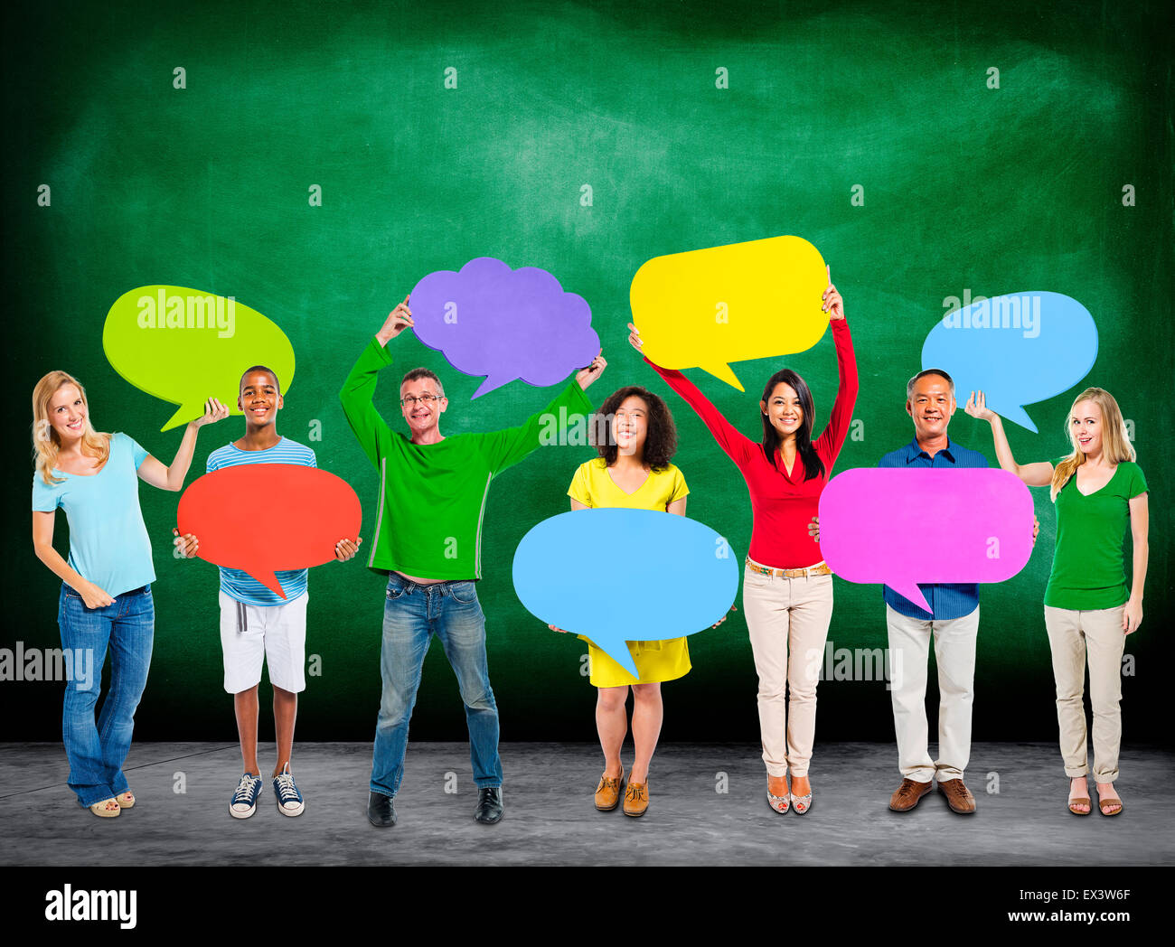 Diversity Ethnicity Global Community Communication People Concept Stock ...