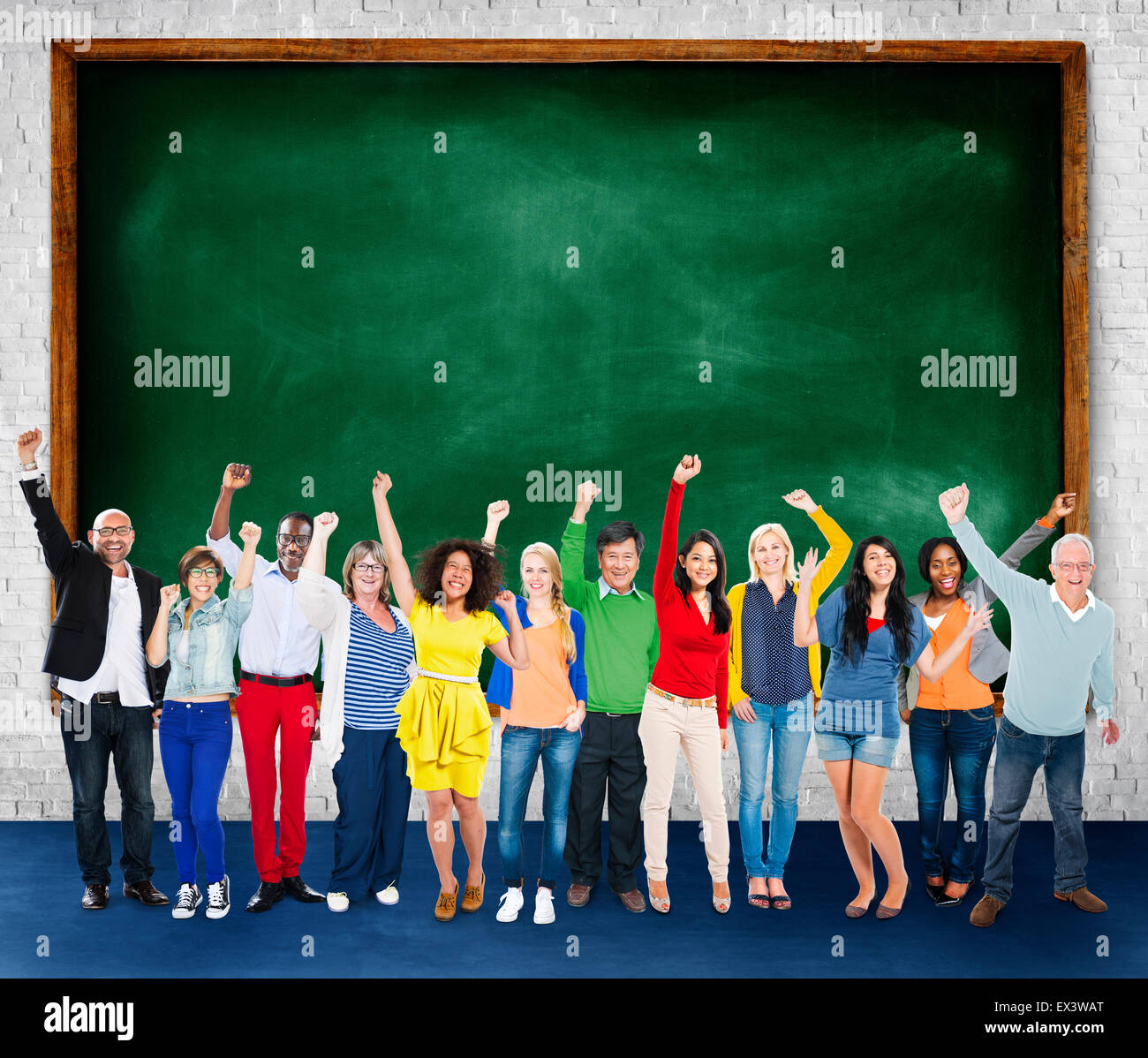 Celebration Community Cheerful Happiness Success Concept Stock Photo ...