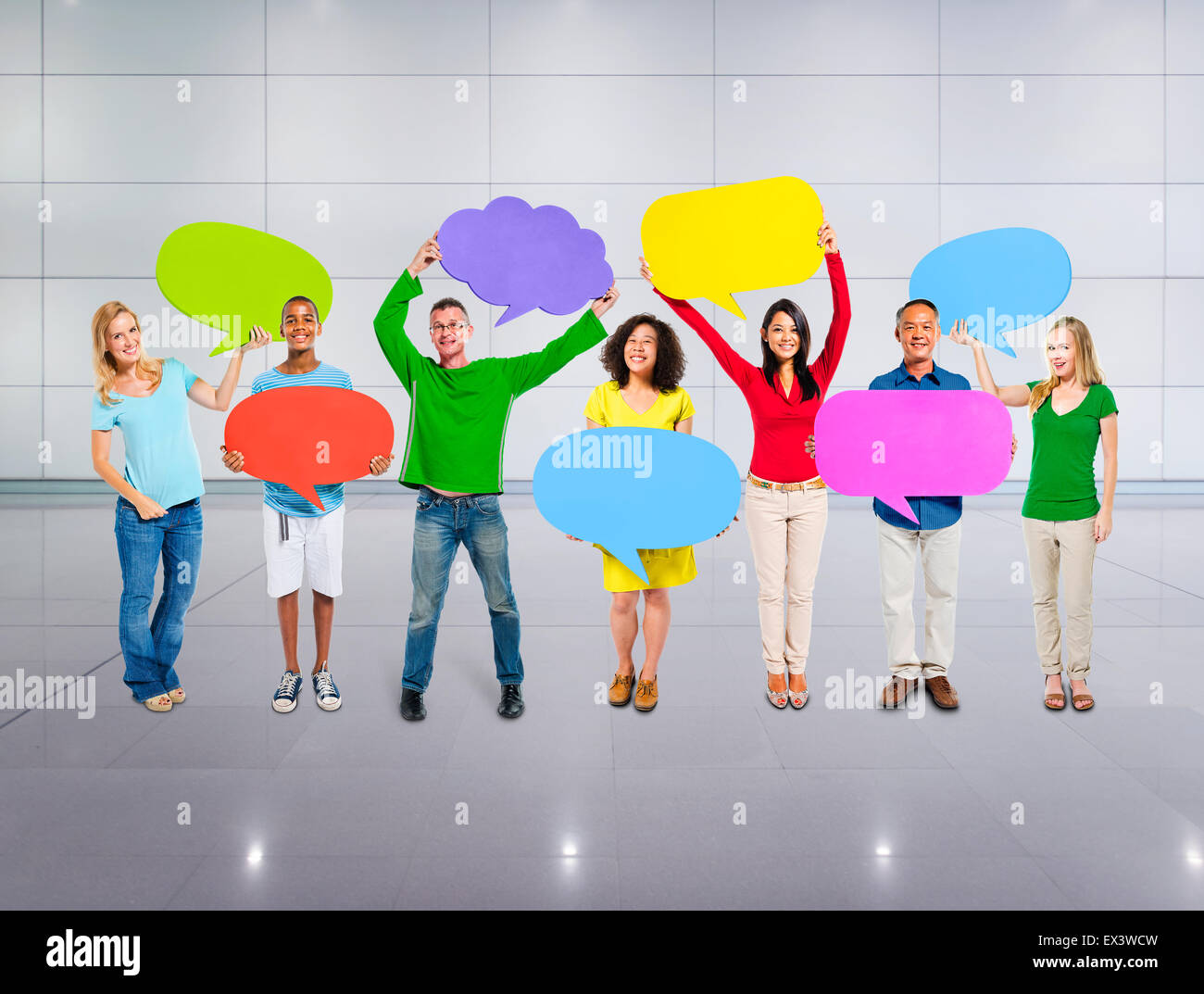 Diversity Ethnicity Global Community Communication People Concept Stock ...