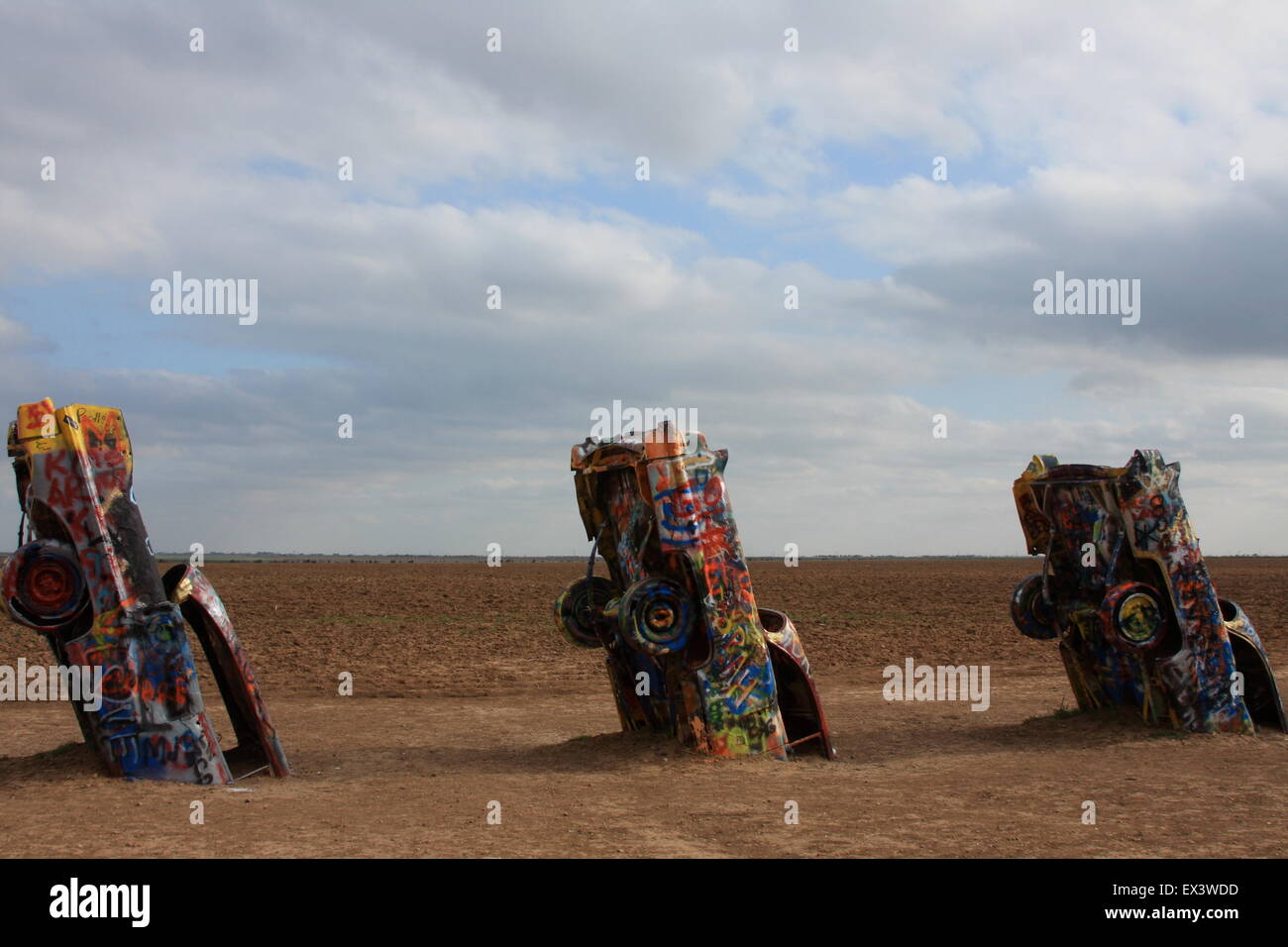 Cadillac Ranch near Amarillo, Texas, USA Stock Photo - Alamy
